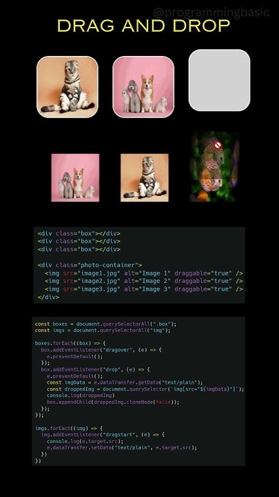 Drag and Drop Element - JavaScript - YouTube