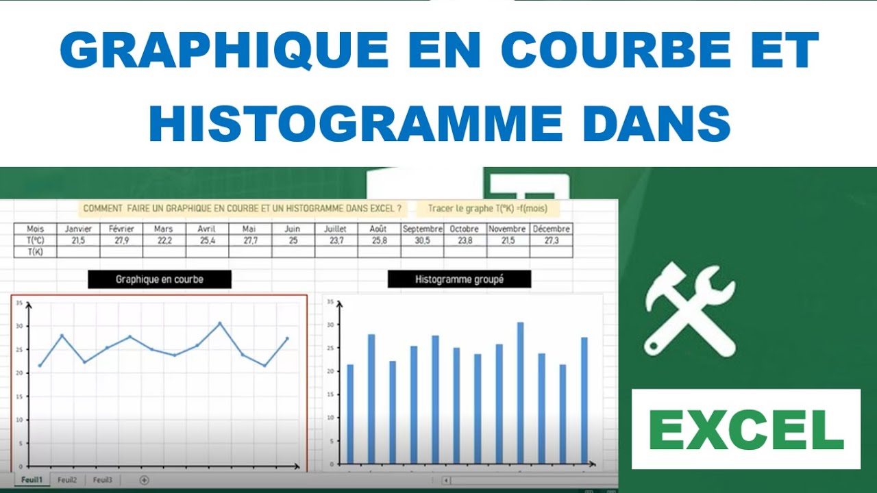 EXCEL : comment faire un graphique en courbe et/ou un histogramme dans ...