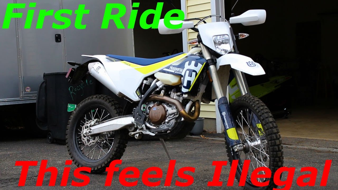 Husqvarna FE 501 first ride - YouTube