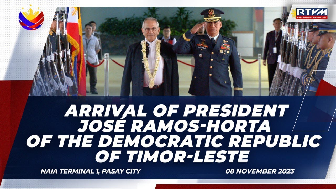 Arrival of President José Ramos-Horta of the Democratic Republic of ...