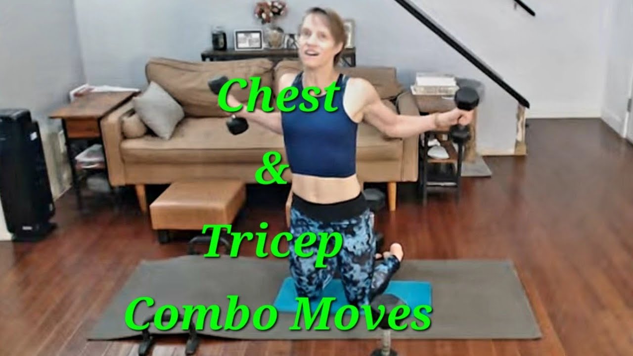 5-Minute Power Chest & Tricep Blitz with Combo Moves - YouTube