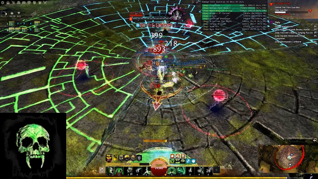 GW2: All Scourge Vale Guardian - Tank Condi Scourge - YouTube