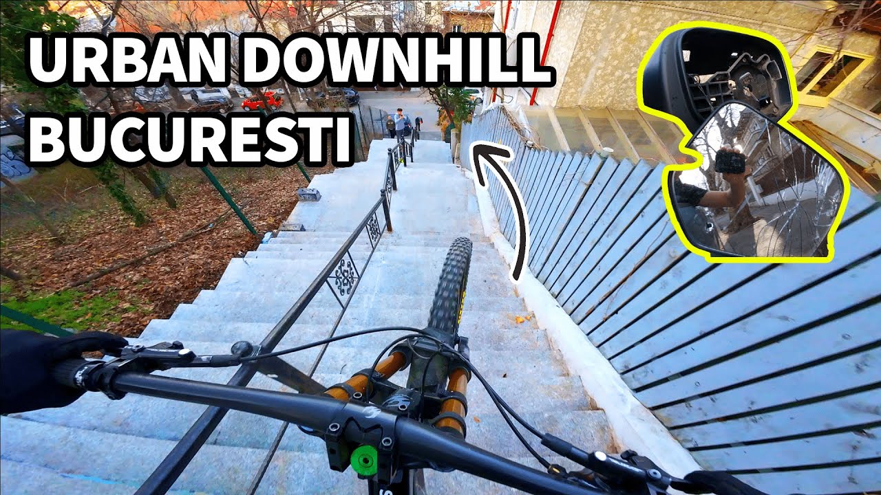 Urban DOWNHILL POV in Bucuresti cu RADUTZ! Janta distrusa - YouTube