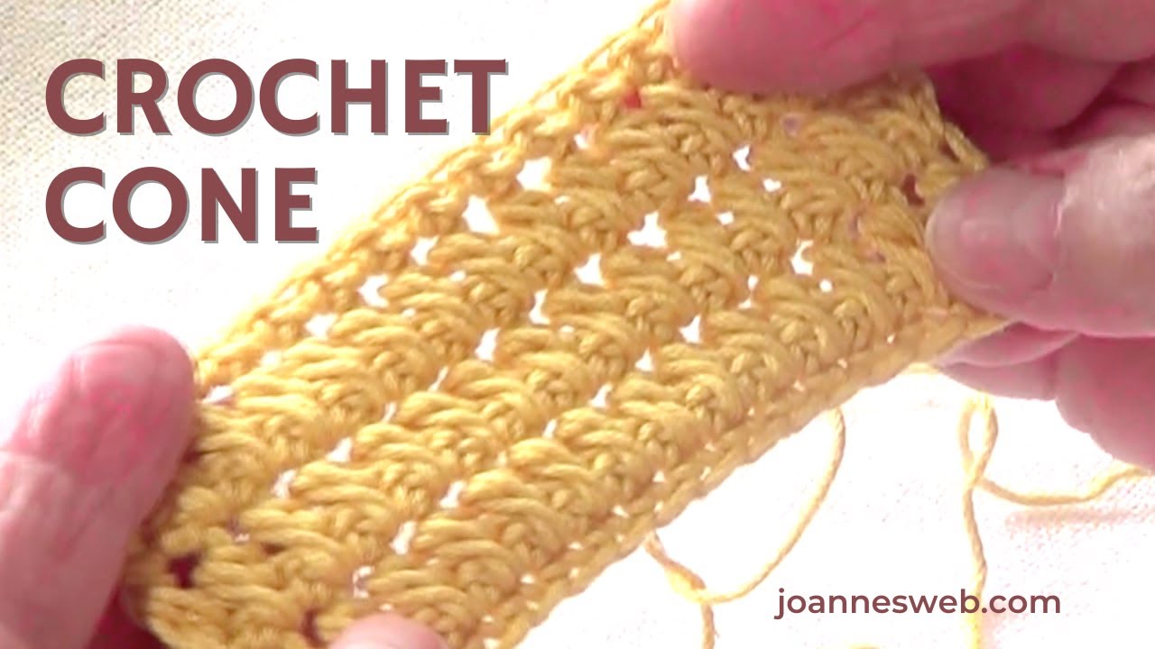 Cone Stitch Crochet - YouTube