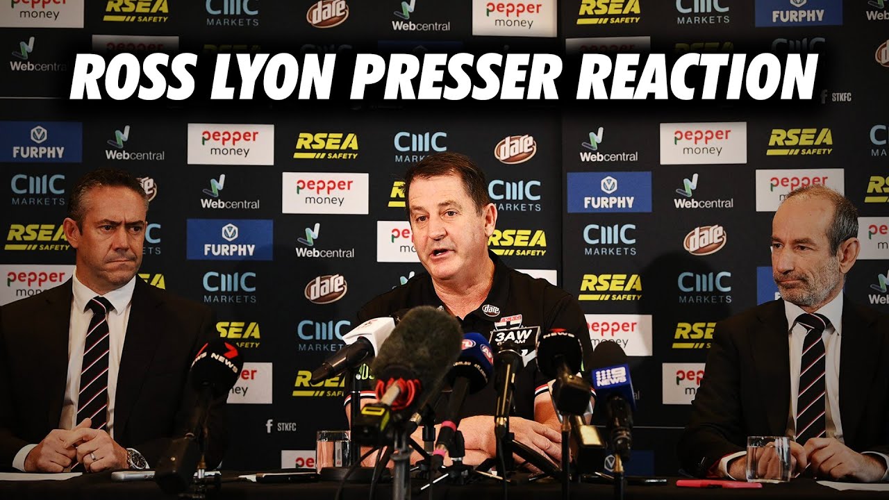 Ross Lyon Press Conference | REACTION - YouTube
