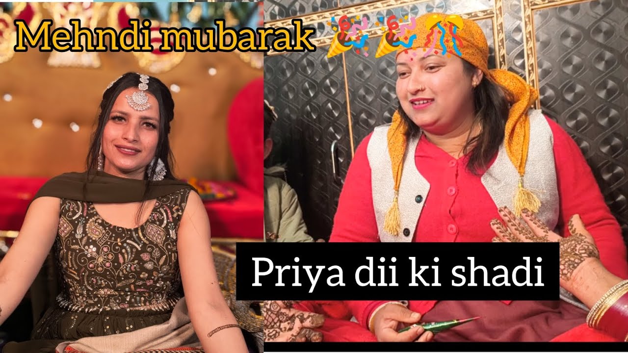 || Hum gye shadi me💕🎇 || #पहाड़ीlife #marriage #shadi #mehndi - YouTube