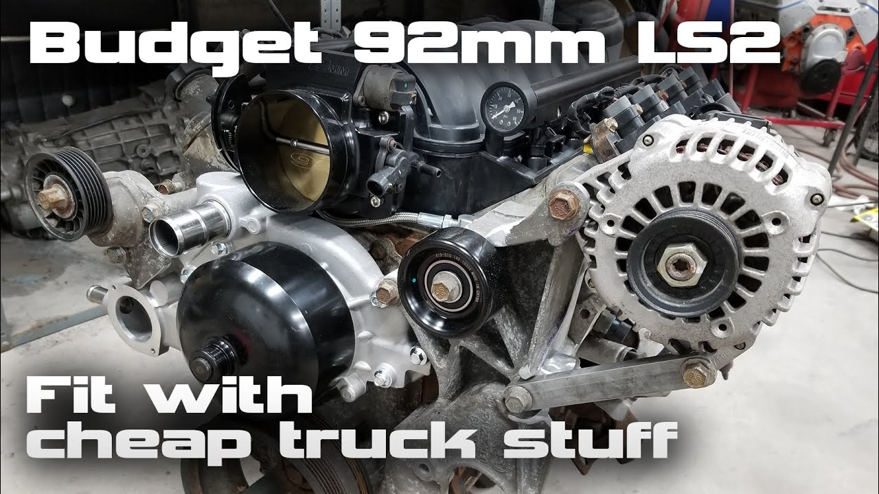 Fitting cheap 92mm LS2 intake on truck 4.8 LR4 - as cheap as possible ...