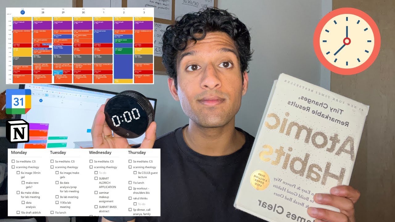 How I manage my time - 6 time management tips - YouTube