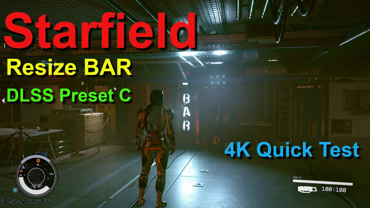 Starfield Resize BAR and DLSS Preset C Quick Test - YouTube
