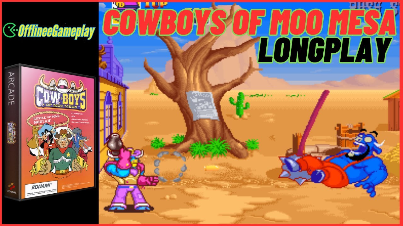 WILD WEST:COWBOYS OF MOO MESA(ARCADE) LONGPLAY E ATÉ ZERAR - YouTube
