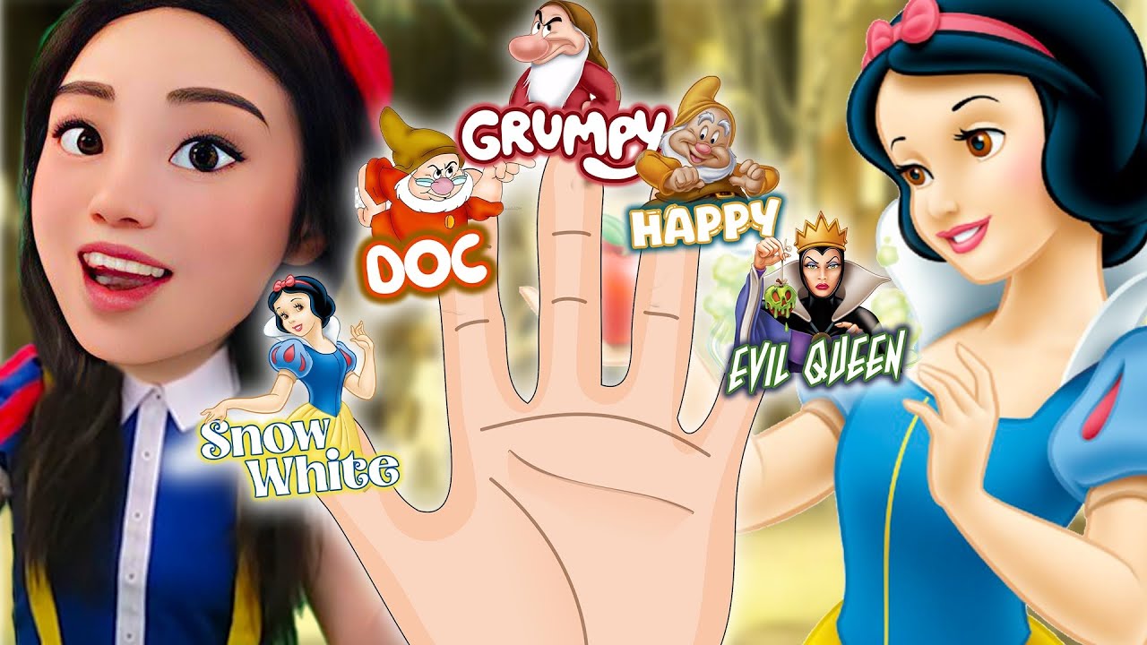 Snow White Finger Family | Disney | Nursery Rhymes | DoReMi Kids Songs ...