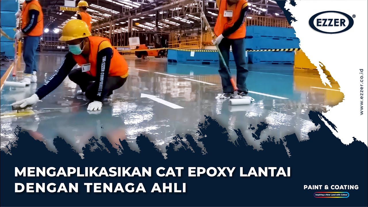 Proses Pengerjaan Epoxy Lantai Oleh Tenaga Ahli Ezzer Indonesia - YouTube