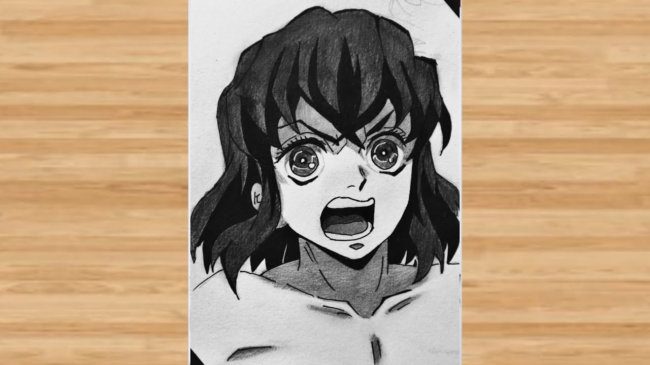 Drawing Inosuke Hashibira (No Mask!) | Demon Slayer: Kimetsu no Yaiba ...