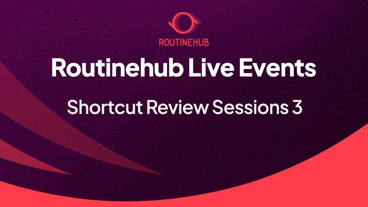 Routinehub Live Review Sessions: 3 (FULL EVENT) - YouTube