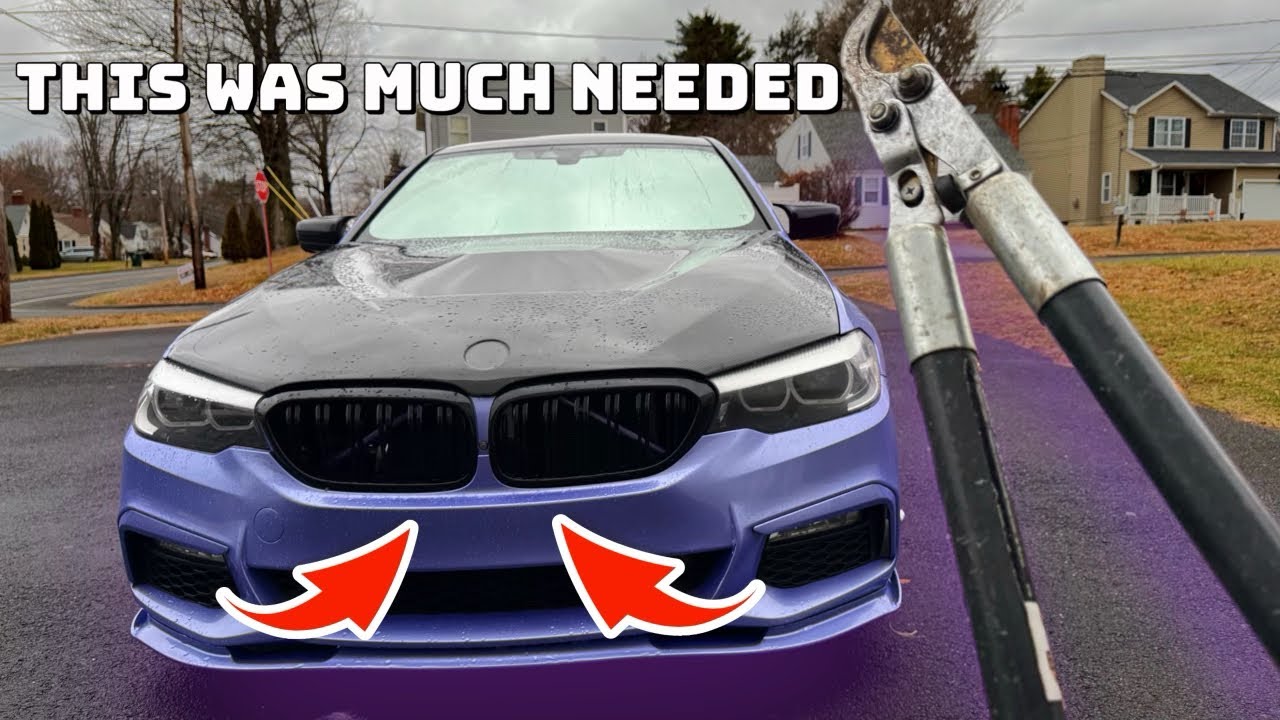 BMW G30 Active Grille Delete - YouTube