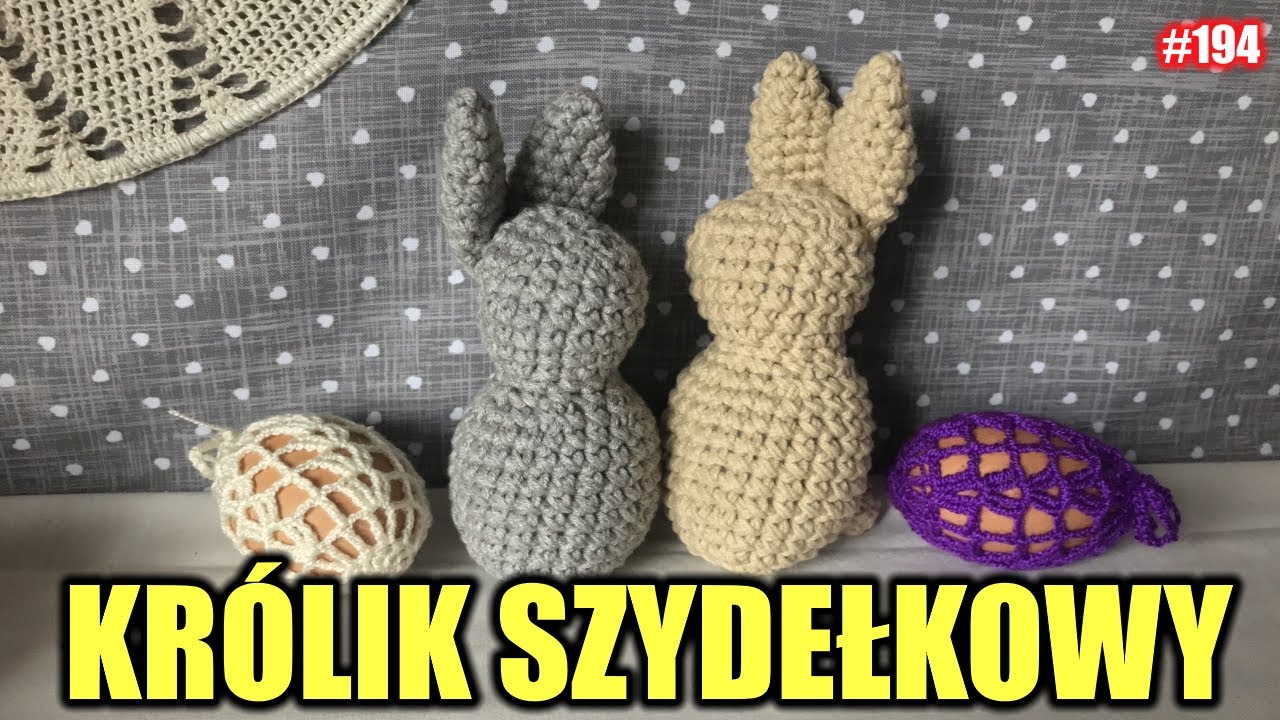 Prosty do wykonania królik na szydełku, zrób to sam, Wielkanoc, rabbit ...