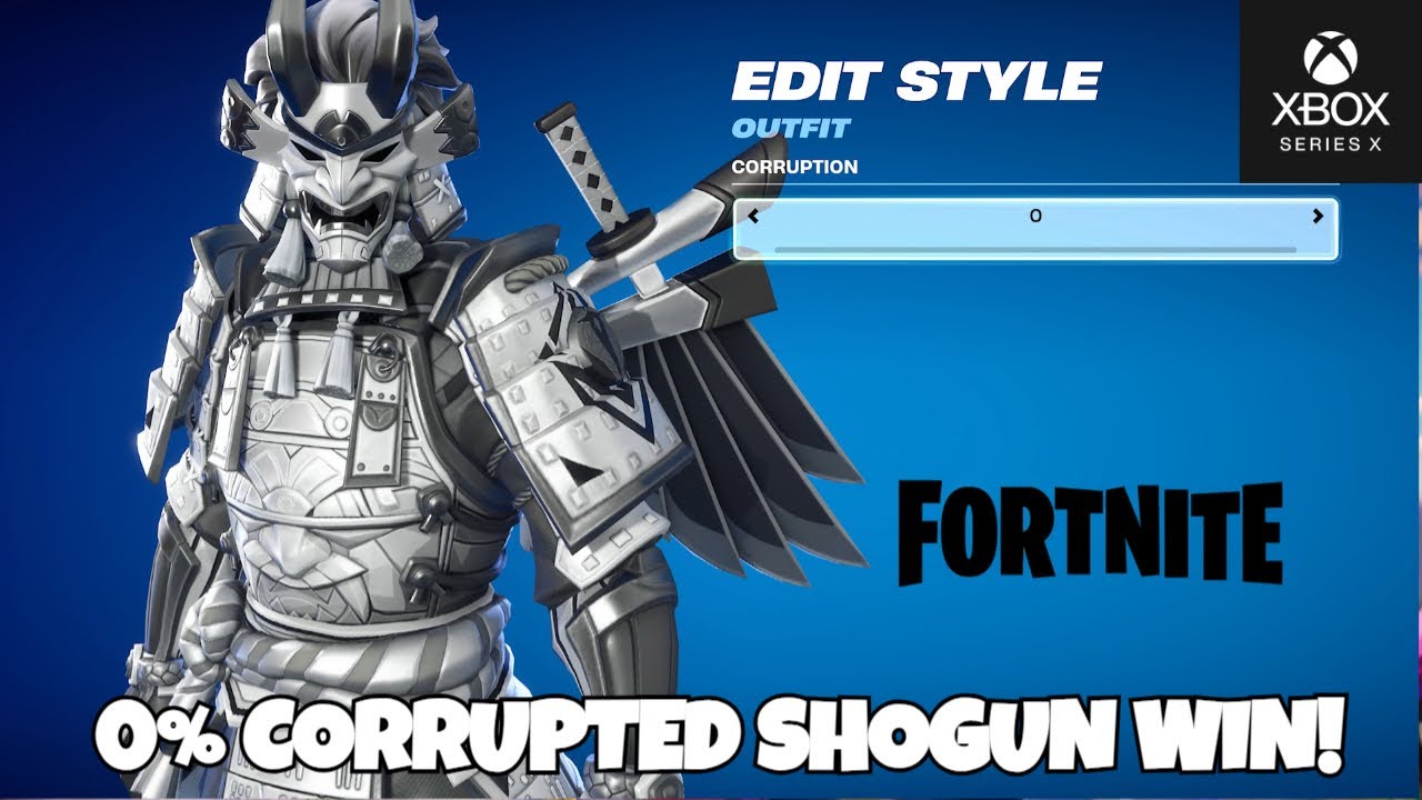 FORTNITE 0% CORRUPTED SHOGUN WIN! XBOX CHAPTER 5 SEASON 4 - YouTube