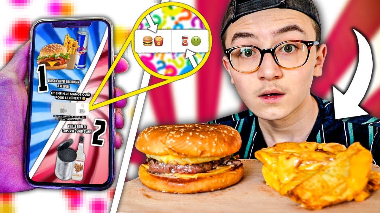 JE MANGE CE QUE MES ABONNÉS DÉCIDENT PENDANT 24H ! 🍔 - Partie 2 - YouTube