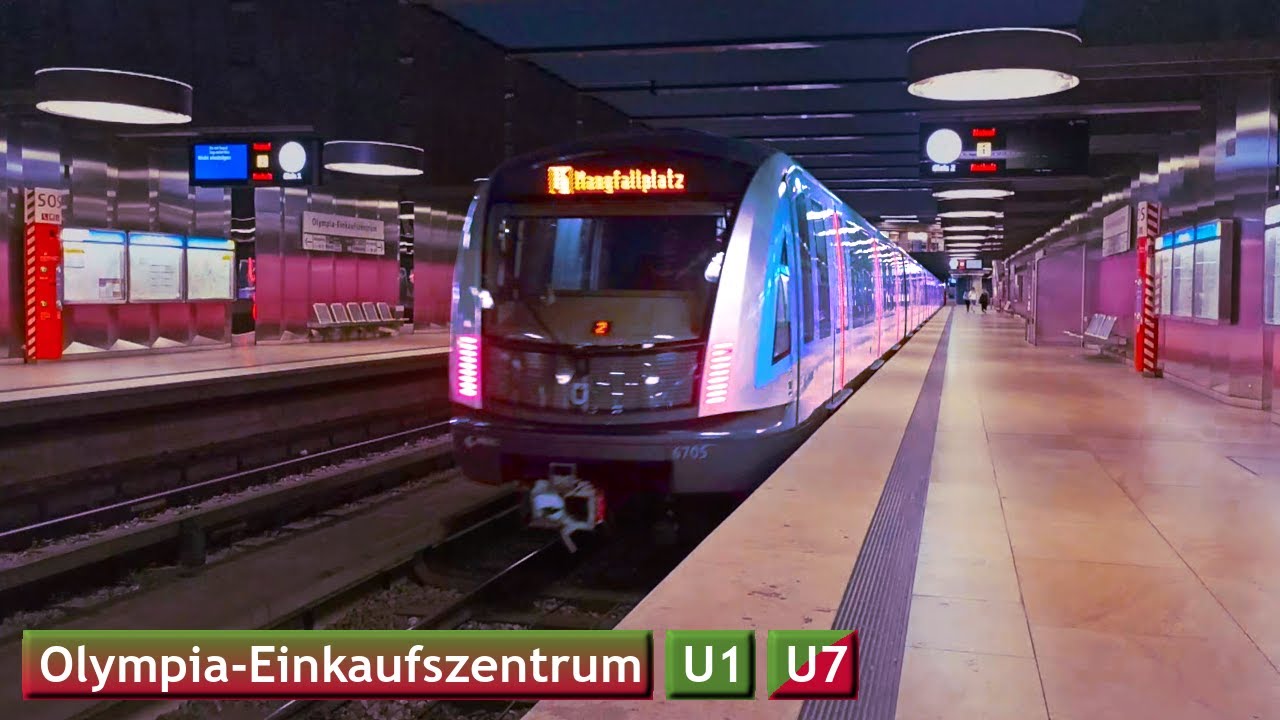 Olympia-Einkaufszentrum | Lines U1 - U7 : Munich U-Bahn ( MVG C2 ) - YouTube