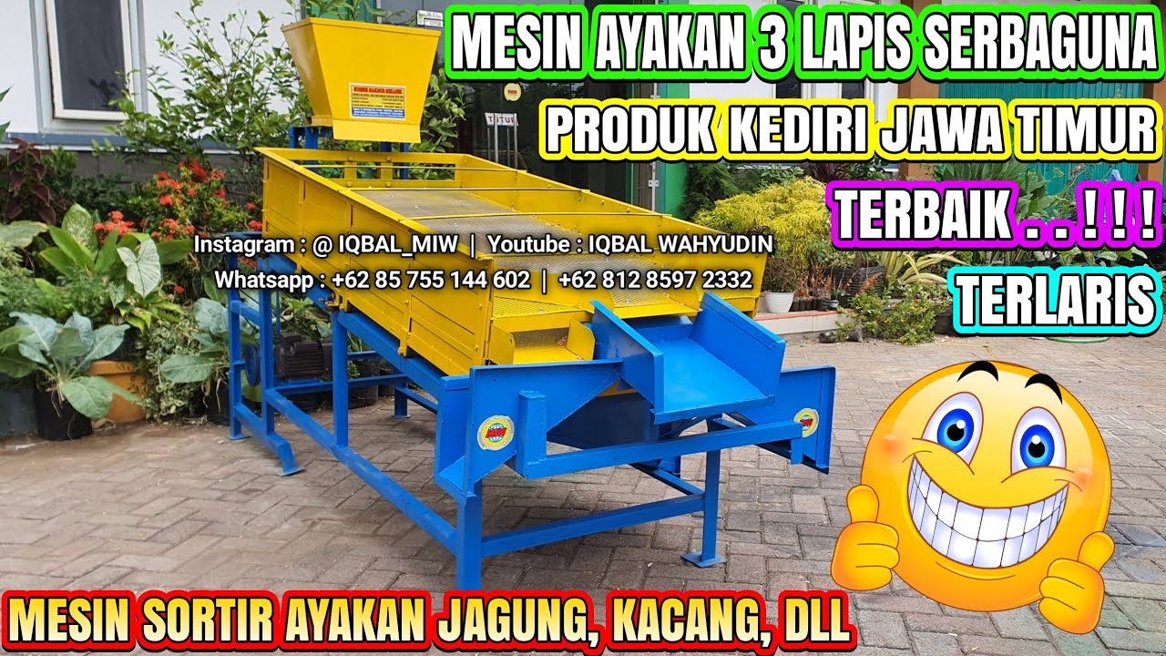 Mesin Ayakan Sortir Jagung Kacang Tanah Serbaguna || Mesin Ayak Kacang ...