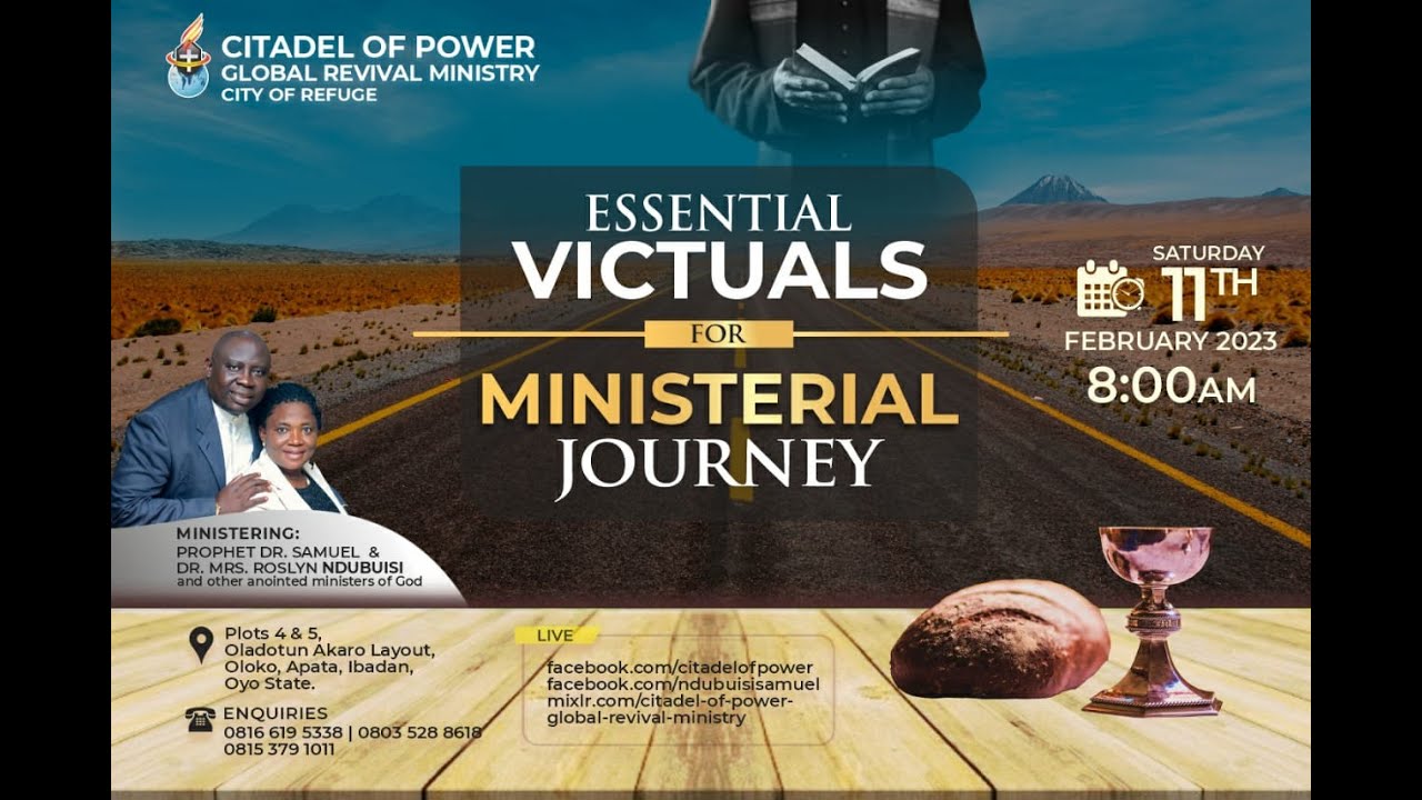 Essential Victuals For Ministerial Journey - YouTube