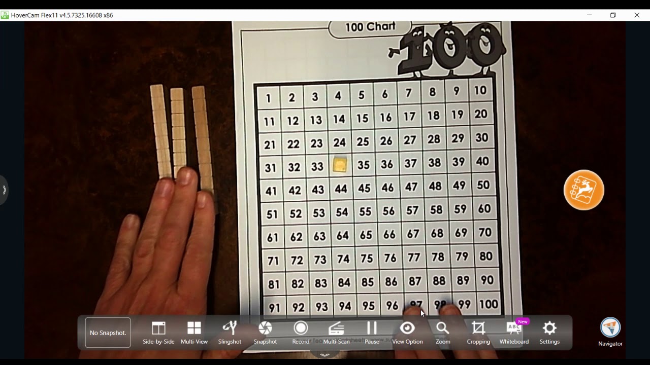 Hundreds Chart to find One more Less Ten More less - YouTube