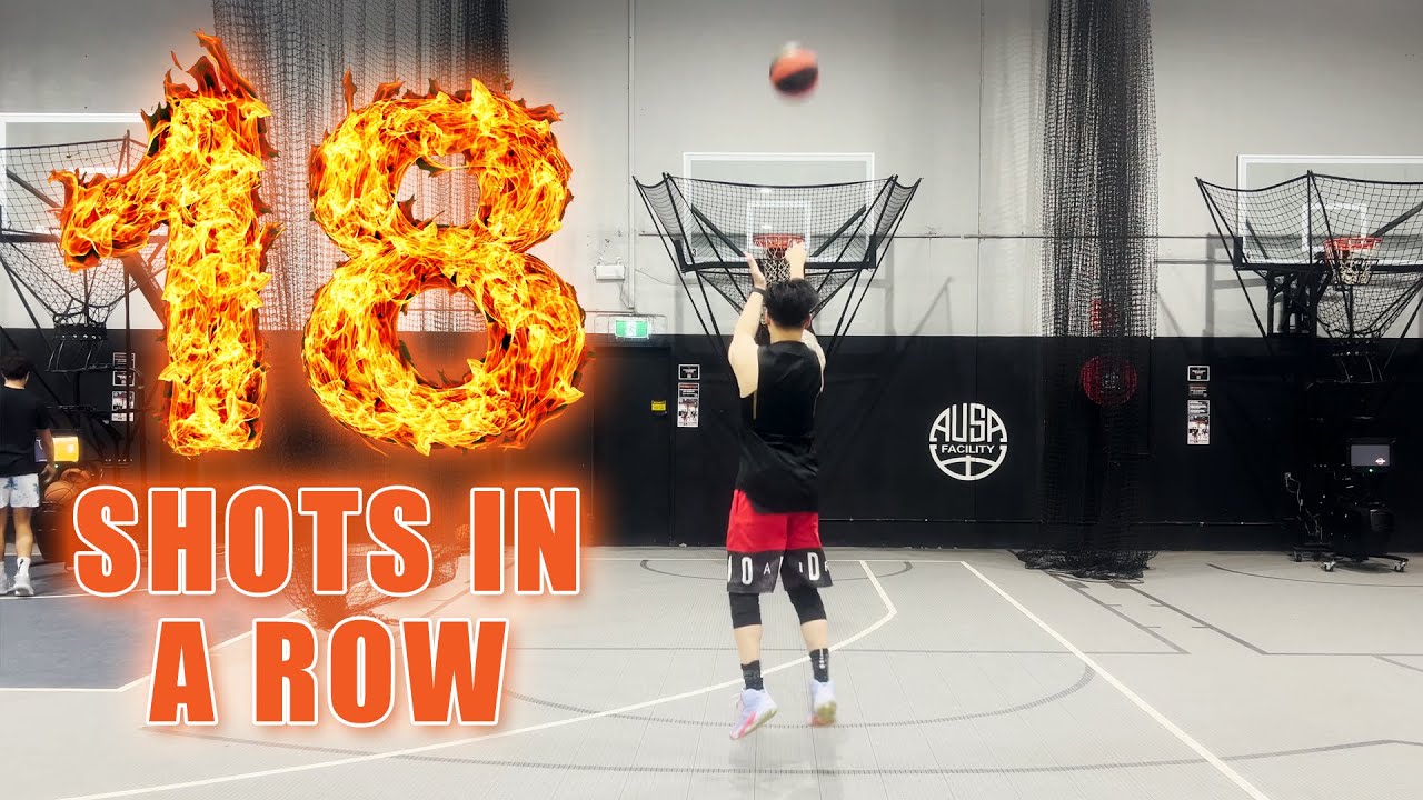 Achieving Excellence in Basketball 3-Pointer Accuracy 18 shots in a row ...