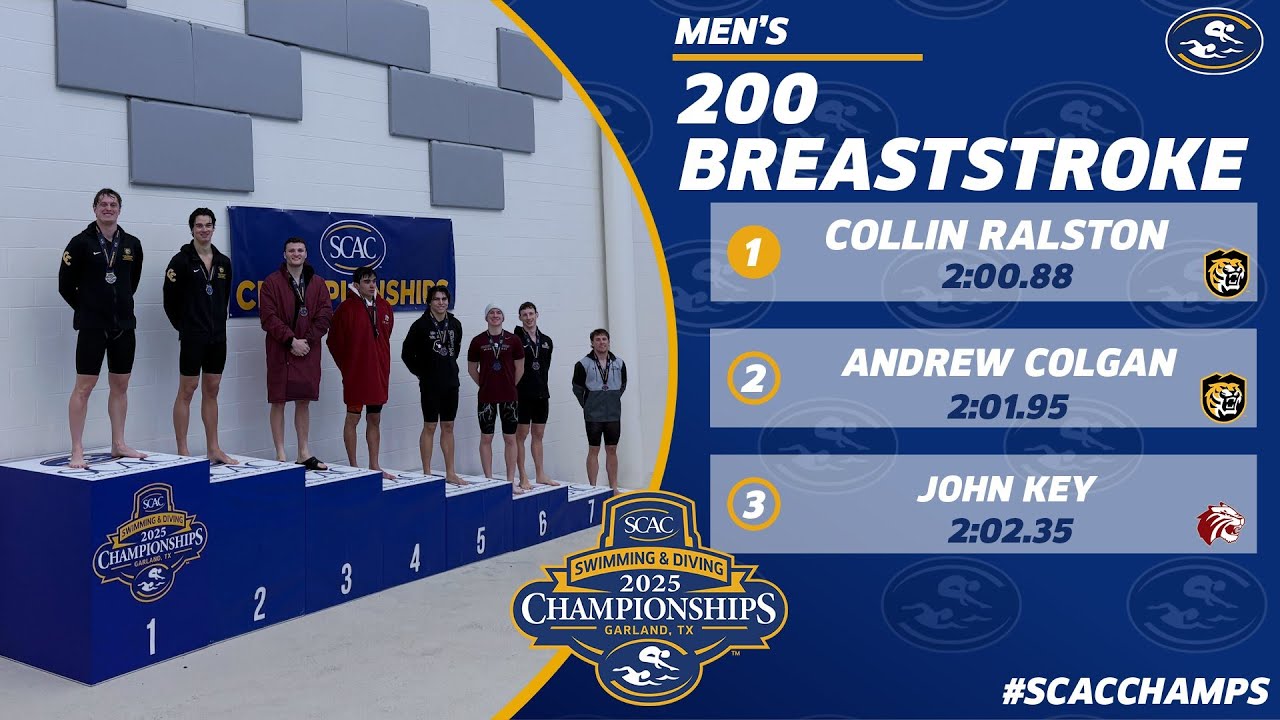 2025 SCAC Swim and Dive Championships: Colorado College, Collin Ralston, Men's 200-yard ...