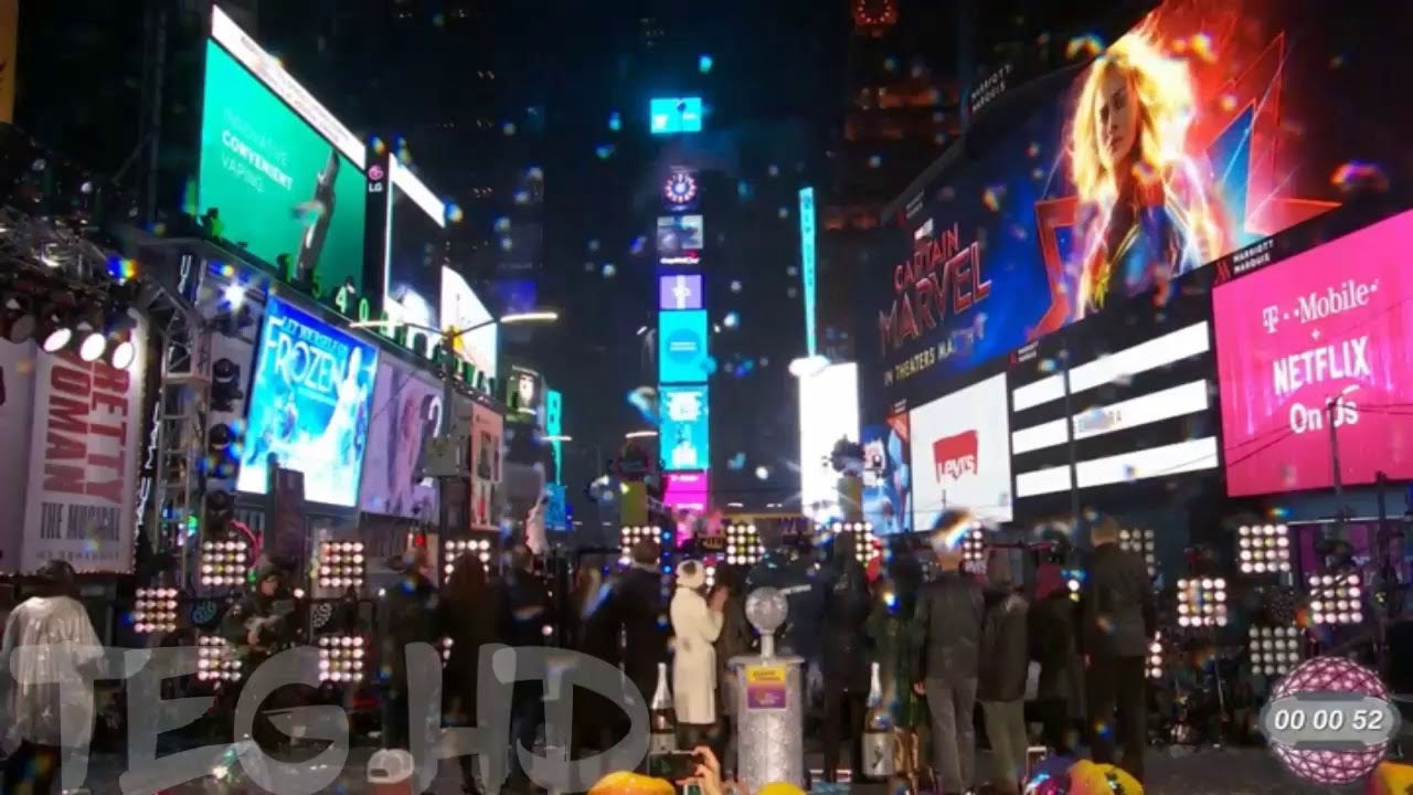 New Years 2019 Time Square Countdown - YouTube
