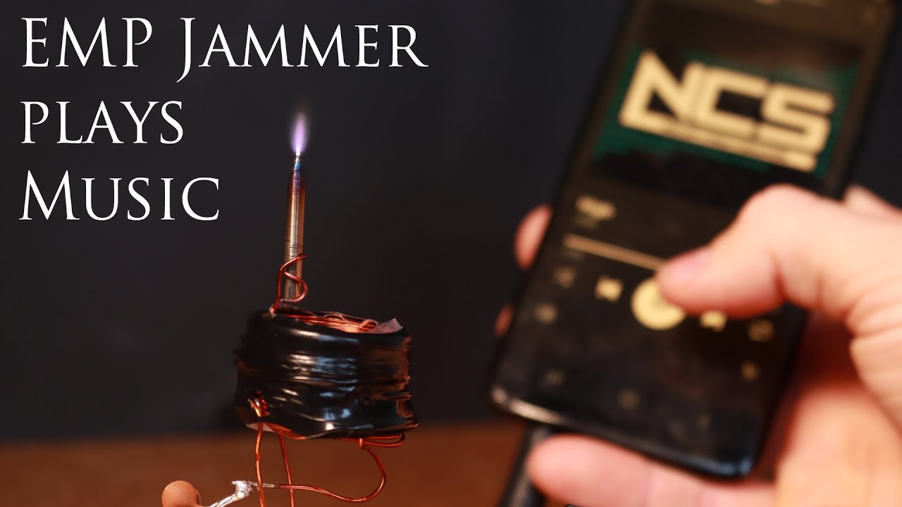 EMP Jammer plays music - Simplest Plasmatweeter - YouTube