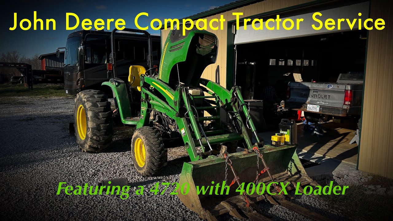 How to Do a Full Service on a John Deere Compact Tractor (4720) - YouTube