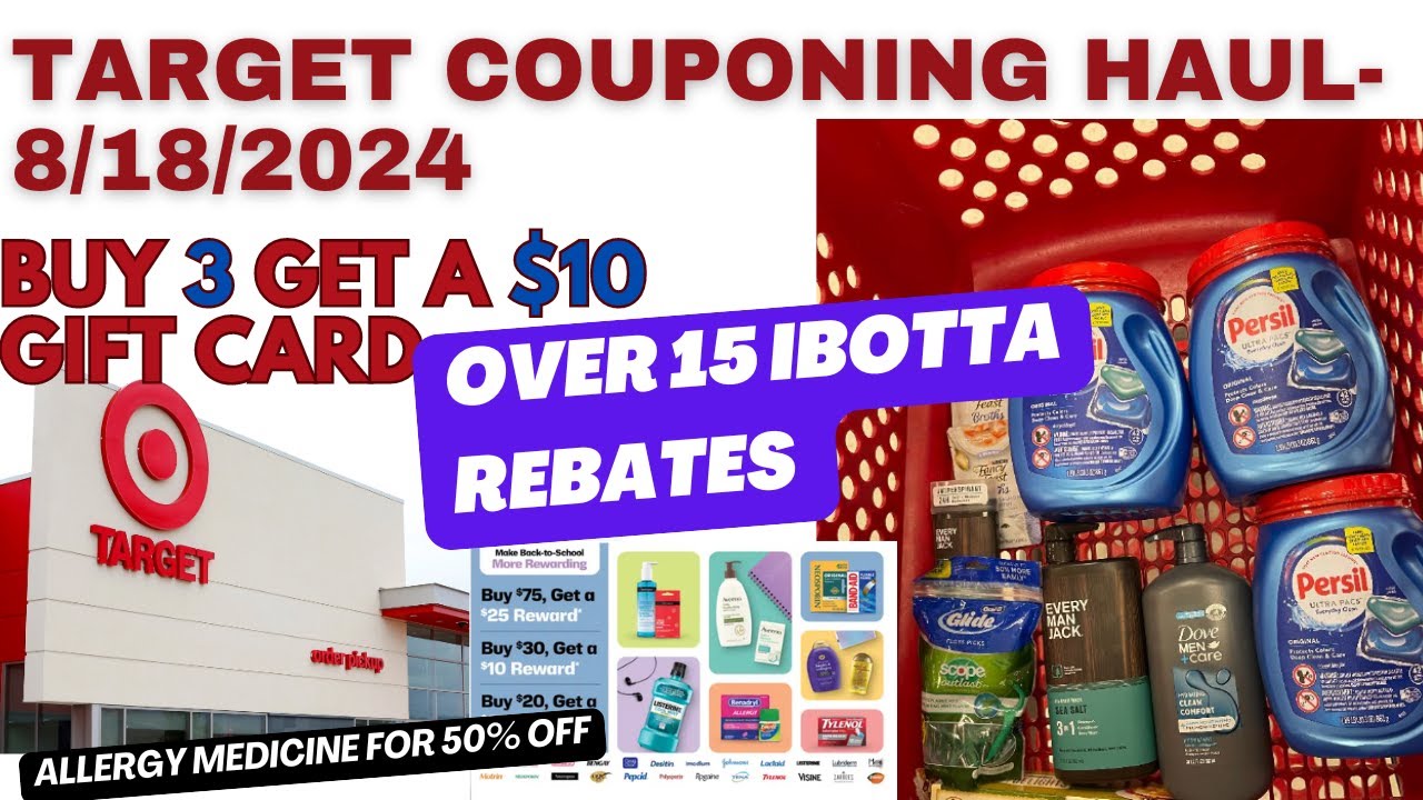 Target Couponing Rebate Shopping Trip! Save over 50% with Me. - YouTube