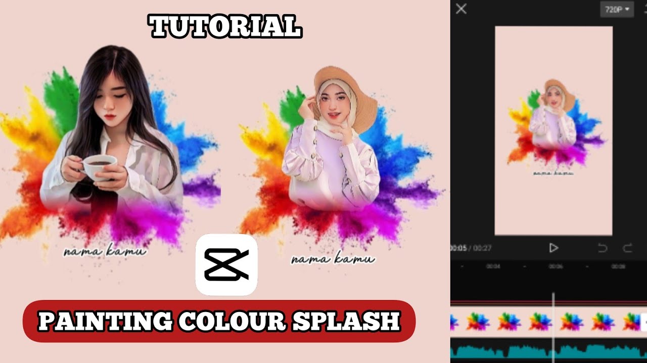 tutorial edit cartoon manga ||colour splash di capcut - YouTube