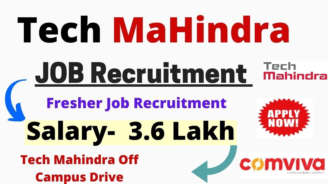 Tech Mahindra Off Campus Recruitment - Comviva Recruitment for 2021 ...