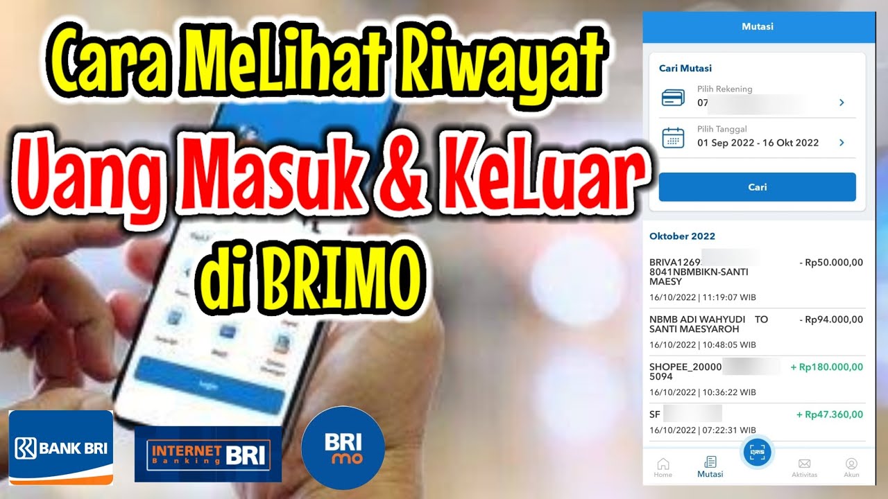 Cara Melihat Mutasi Rekening BRI di Aplikasi Brimo || Mutasi Rekening ...