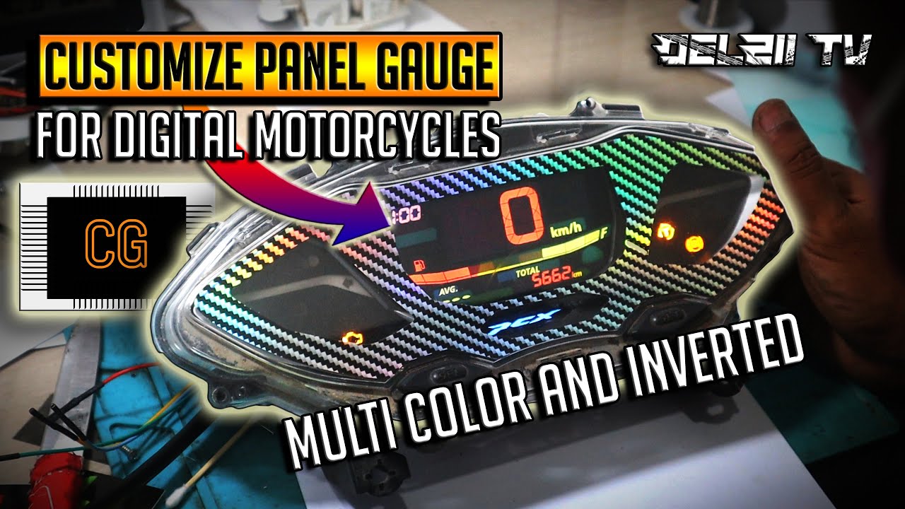 CUSTOMIZE PANEL GAUGE FOR DIGITAL MOTORCYCLES | MULTI COLOR AND ...