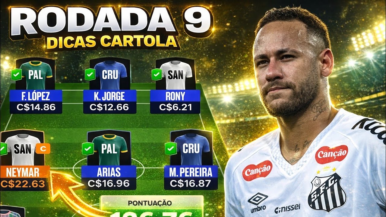 TIME PARA MITAR NO CARTOLA | DICAS RODADA #9 | CARTOLA FC 2026 - YouTube