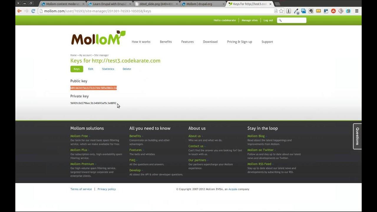 Drupal 7 Mollom Module - Daily Dose of Drupal episode 96 - YouTube