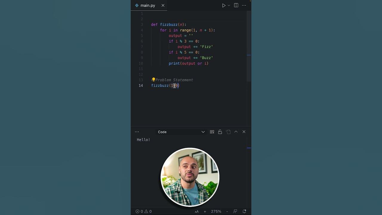Python Fizzbuzz Is Literally The Goat Python Programming Shorts Youtube