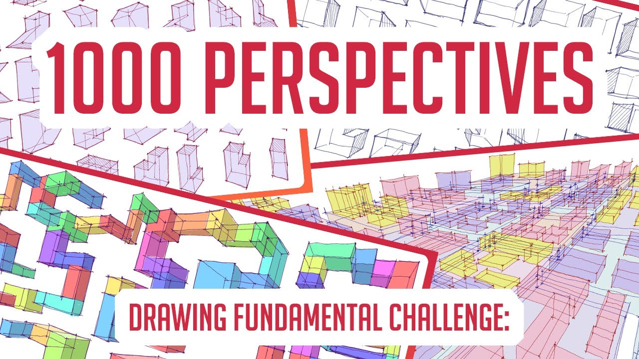 Challenge 4 - Drawing 1000 PERSPECTIVES - YouTube