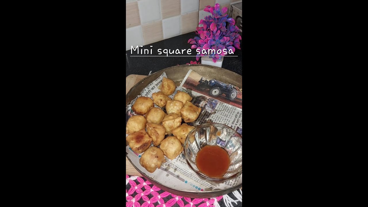Square crispy samosa recipe in 30 min at home with simple stuffing ...