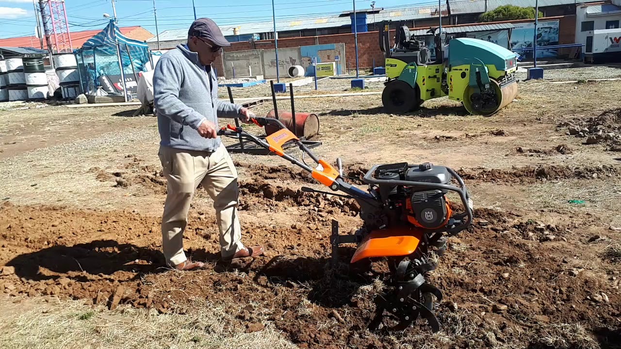 TF545DE MOTOCULTOR A DIESEL HUSQVARNA - YouTube