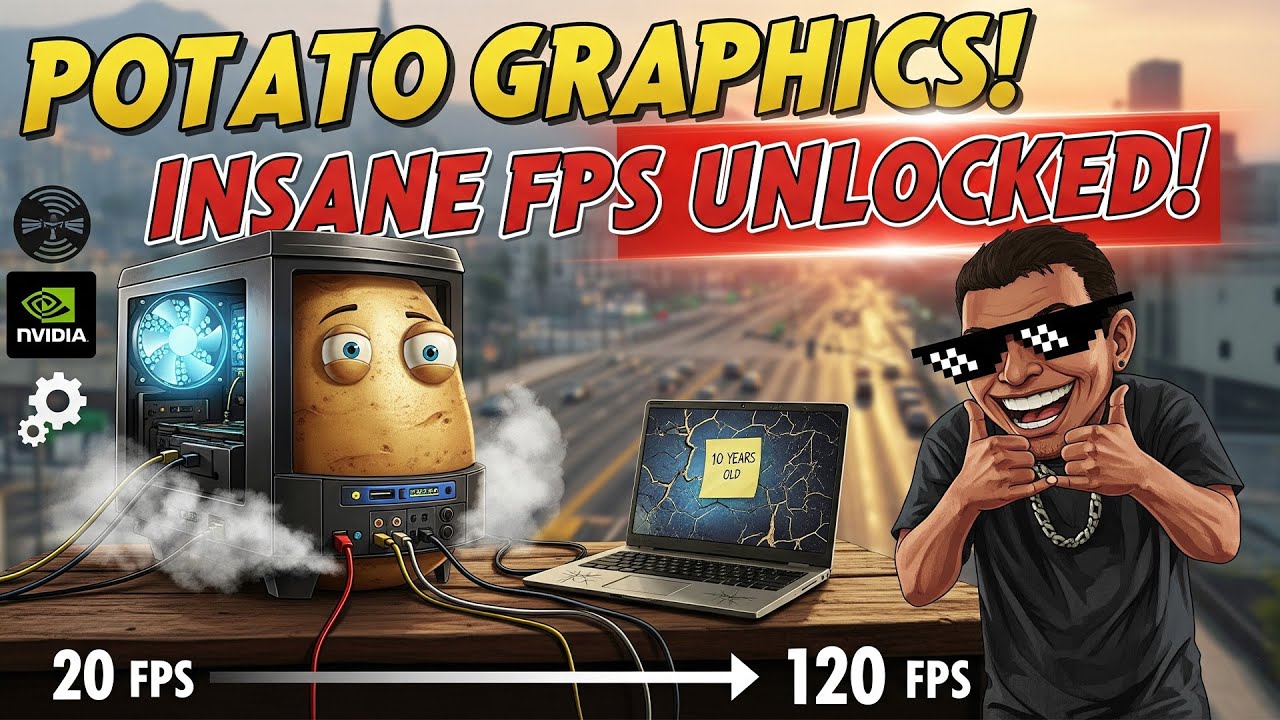 Run FiveM (GTA 5) on POTATO PC | FiveM For Low End PC *MAX PERFORMANCE ...