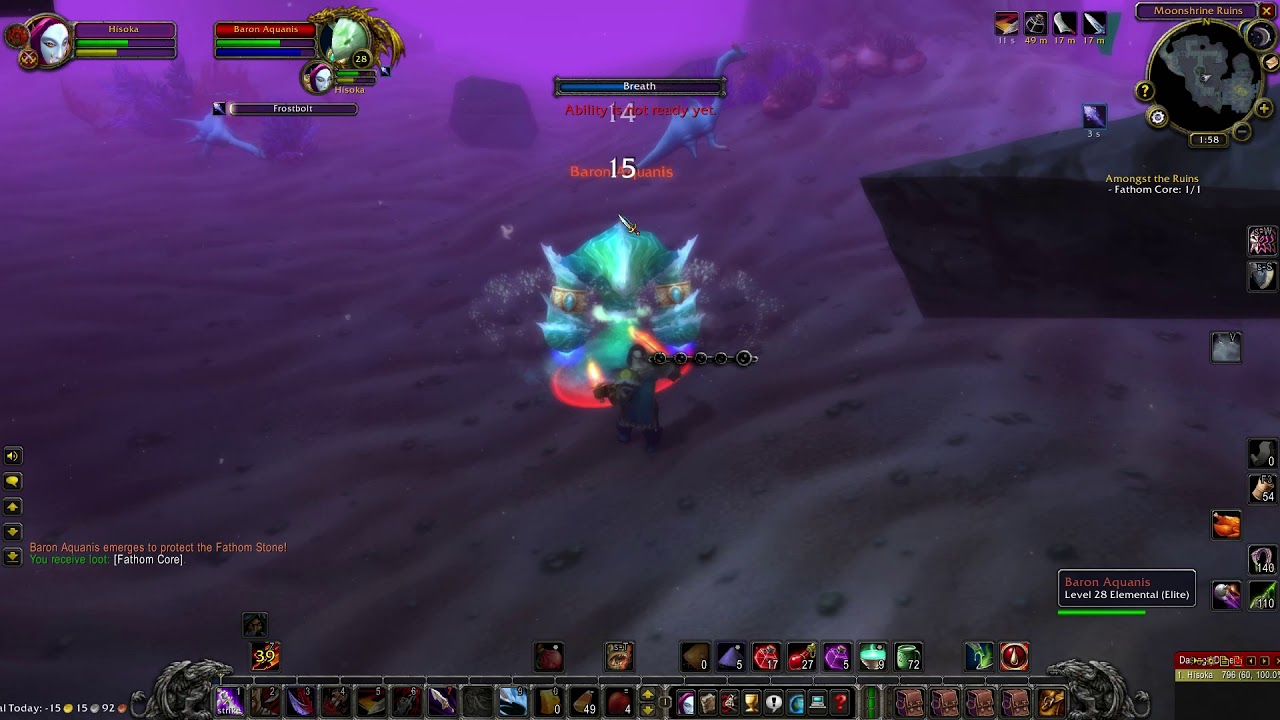 Wow Classic Blackfathom Deeps Baron Aquanis 28 Rogue Solo Youtube