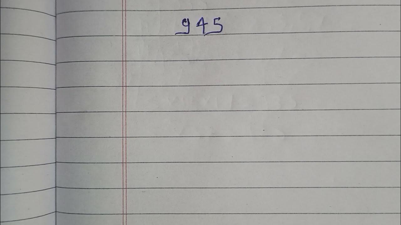 prime factors of 945 - YouTube