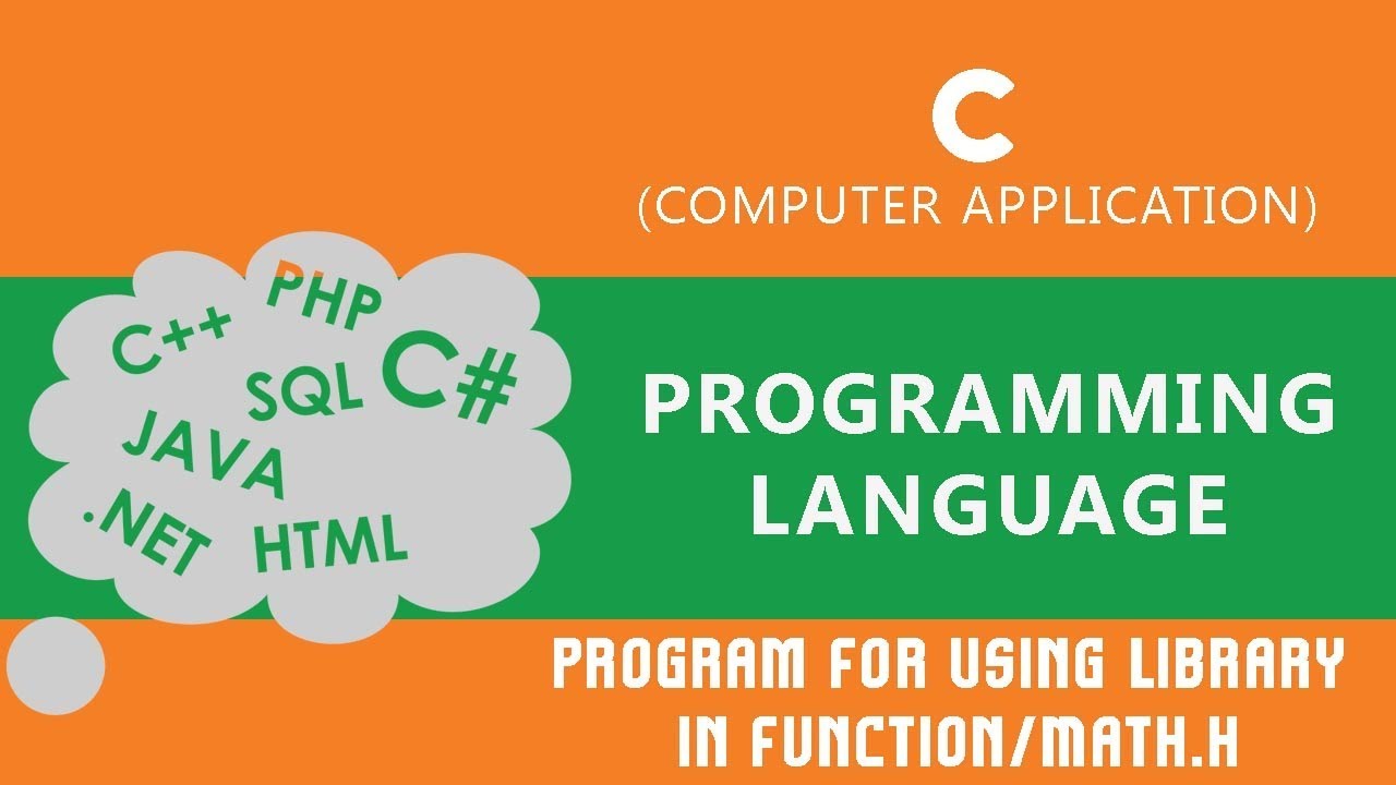 30 Program For Using Library In Function Math h C Language YouTube 30 Program For Using Library In Function Math h C Language YouTube