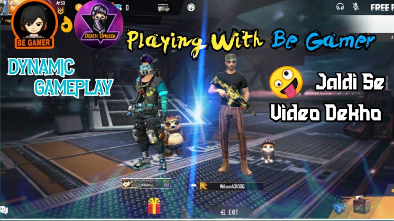 Playing Freefire with Be Gamer - YouTube