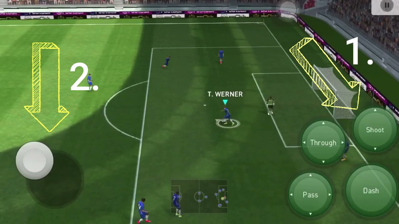 Kick Feint skill tutorial ( PES Mobile ) - YouTube