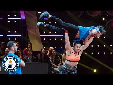 Human throwing strongwoman contest - Guinness World Records