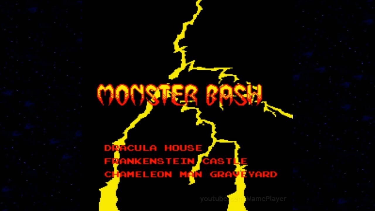 Monster Bash 1982 Sega Mame Retro Arcade Games - YouTube